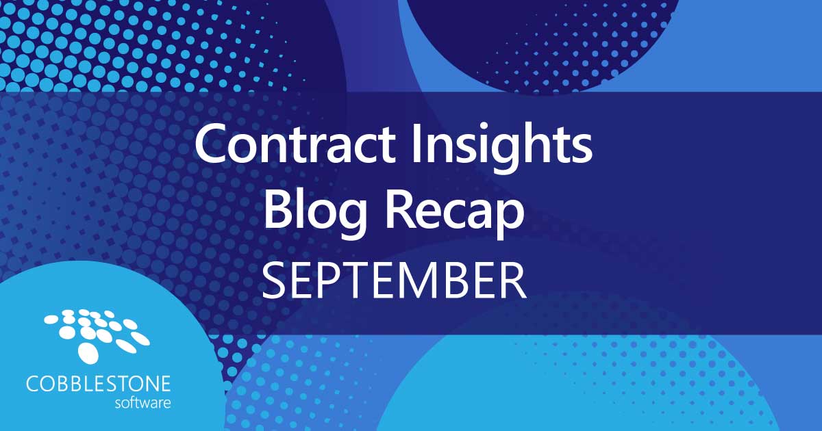 CobbleStone Software Blog Recap for September 2022 CobbleStone Software Blog Recap for September 2022